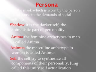 Jung theory of personality in Psychology | PPT
