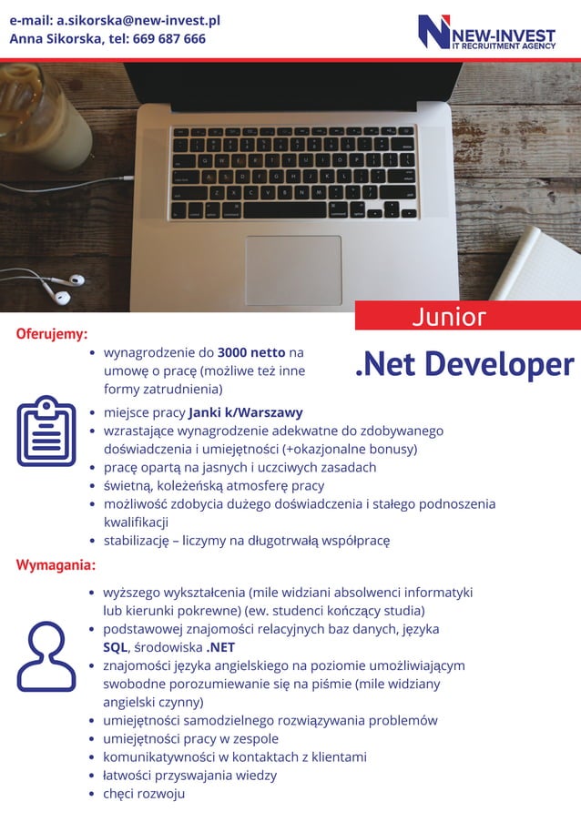 Junior .Net Developer | PDF | Technology & Computing
