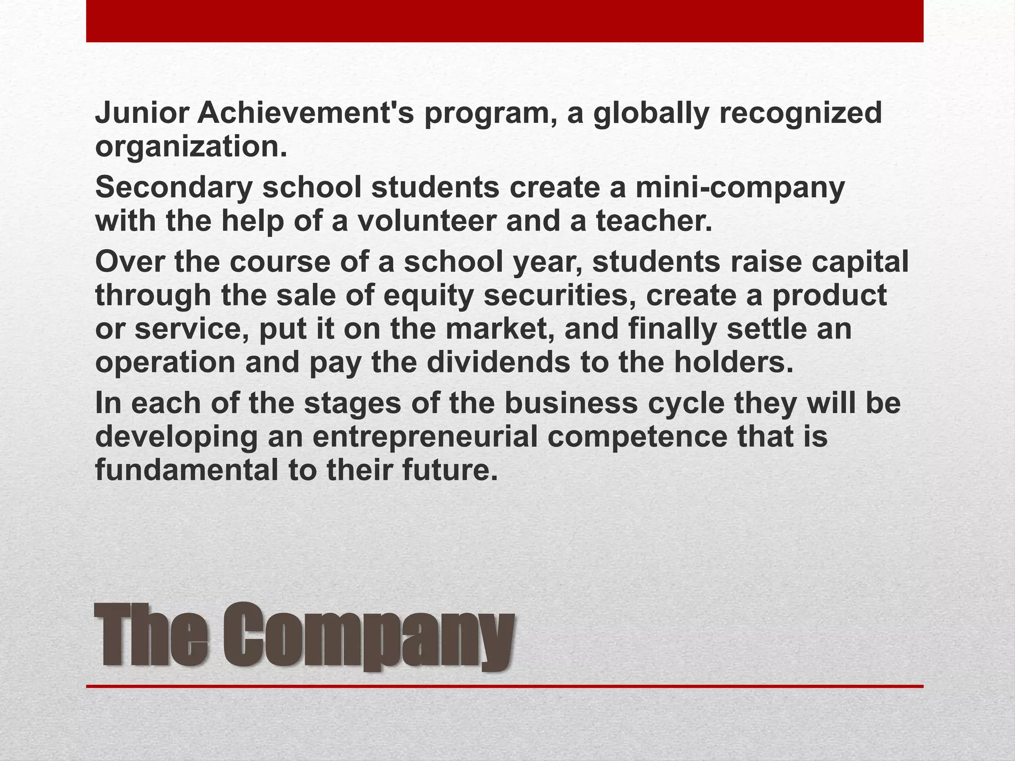 Junior Achievement | PPT