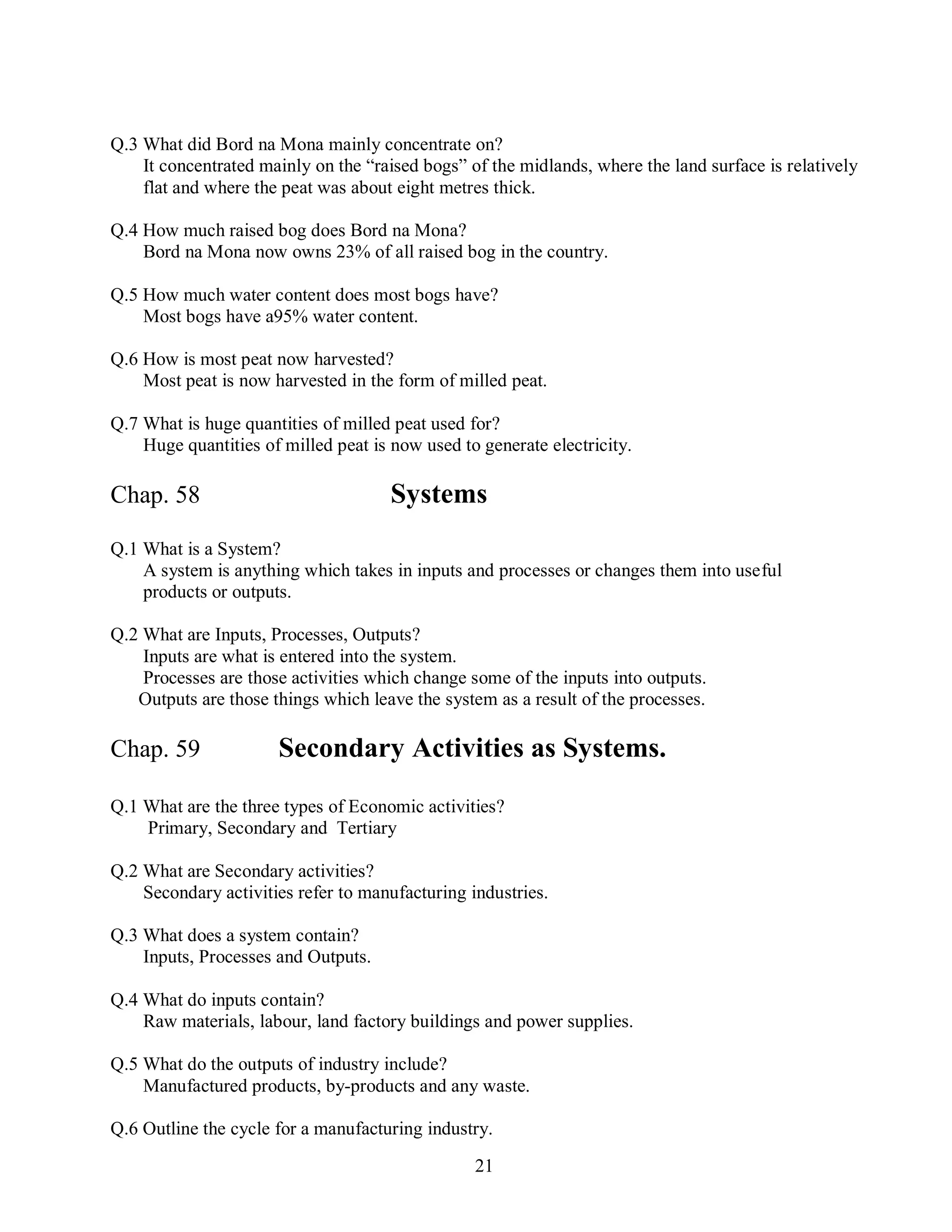 Junior Cert Geography Notes | PDF