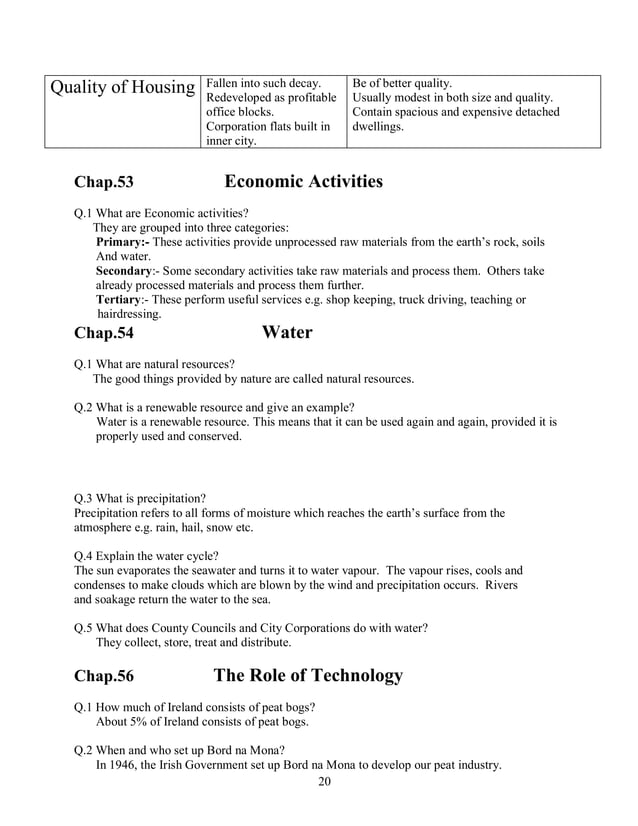 Junior Cert Geography Notes | PDF | Geography | Science