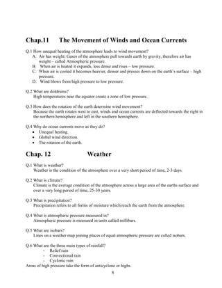 Junior Cert Geography Notes | PDF