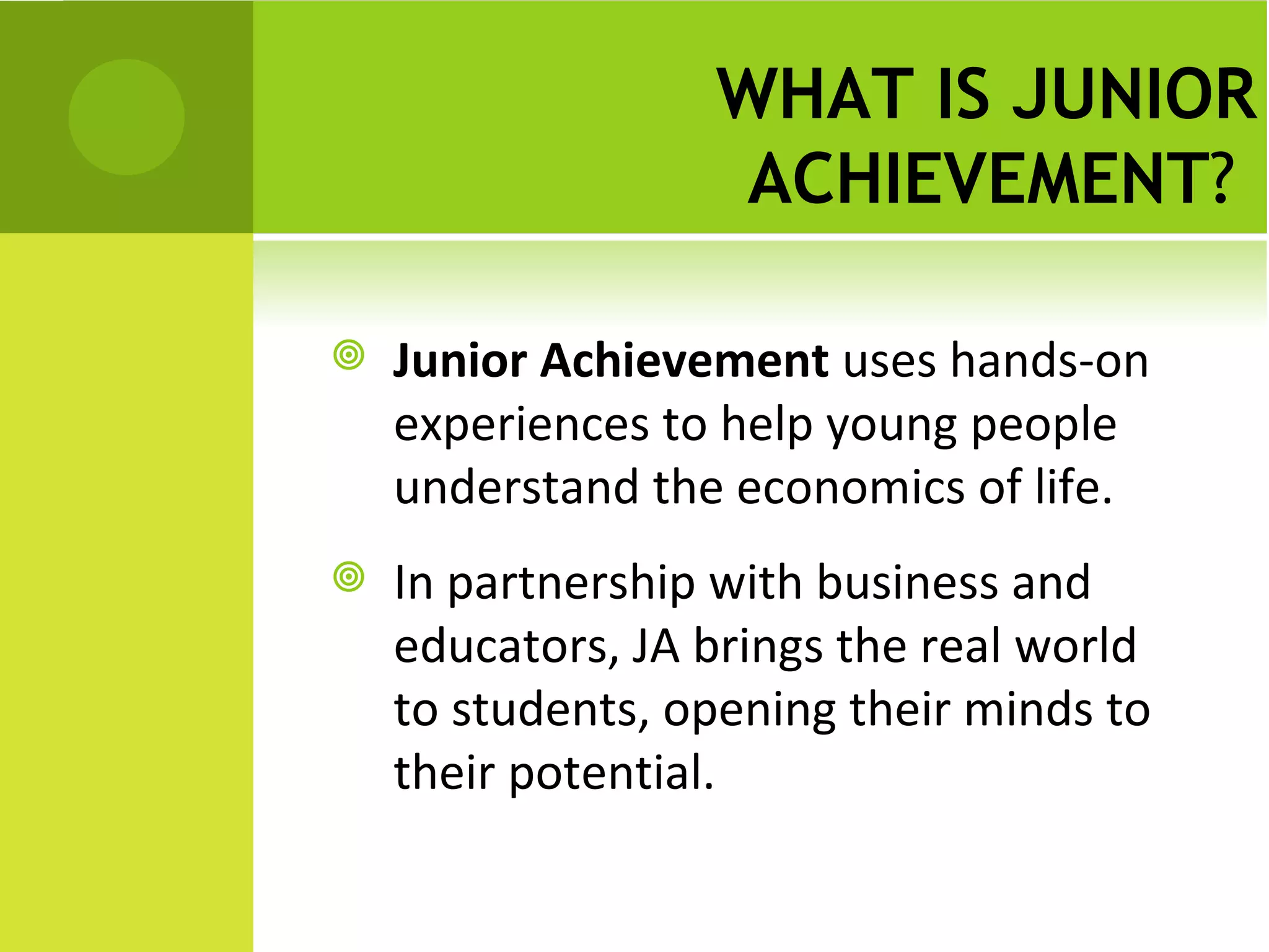 Junior Achievement Jp2 | PPT