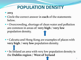 Junior certificate Geography (OL) | PPTX