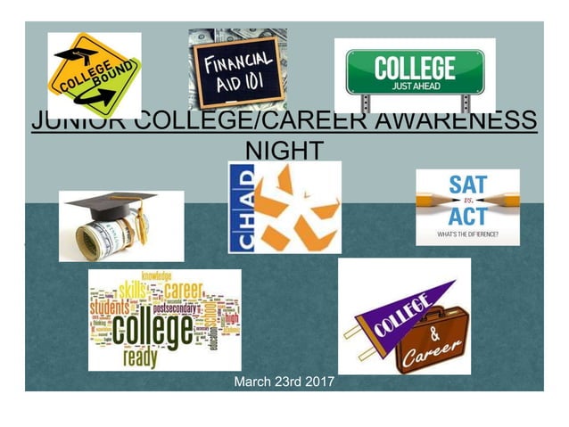 Junior College/Career Awareness Presentation | PPT