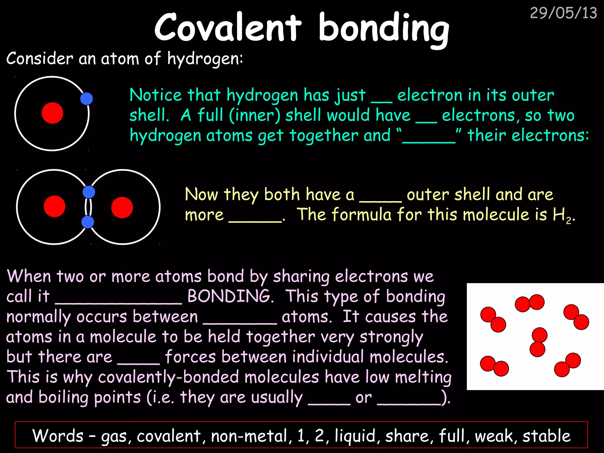 Junior cycle science chemistry structures and bonding | PPT