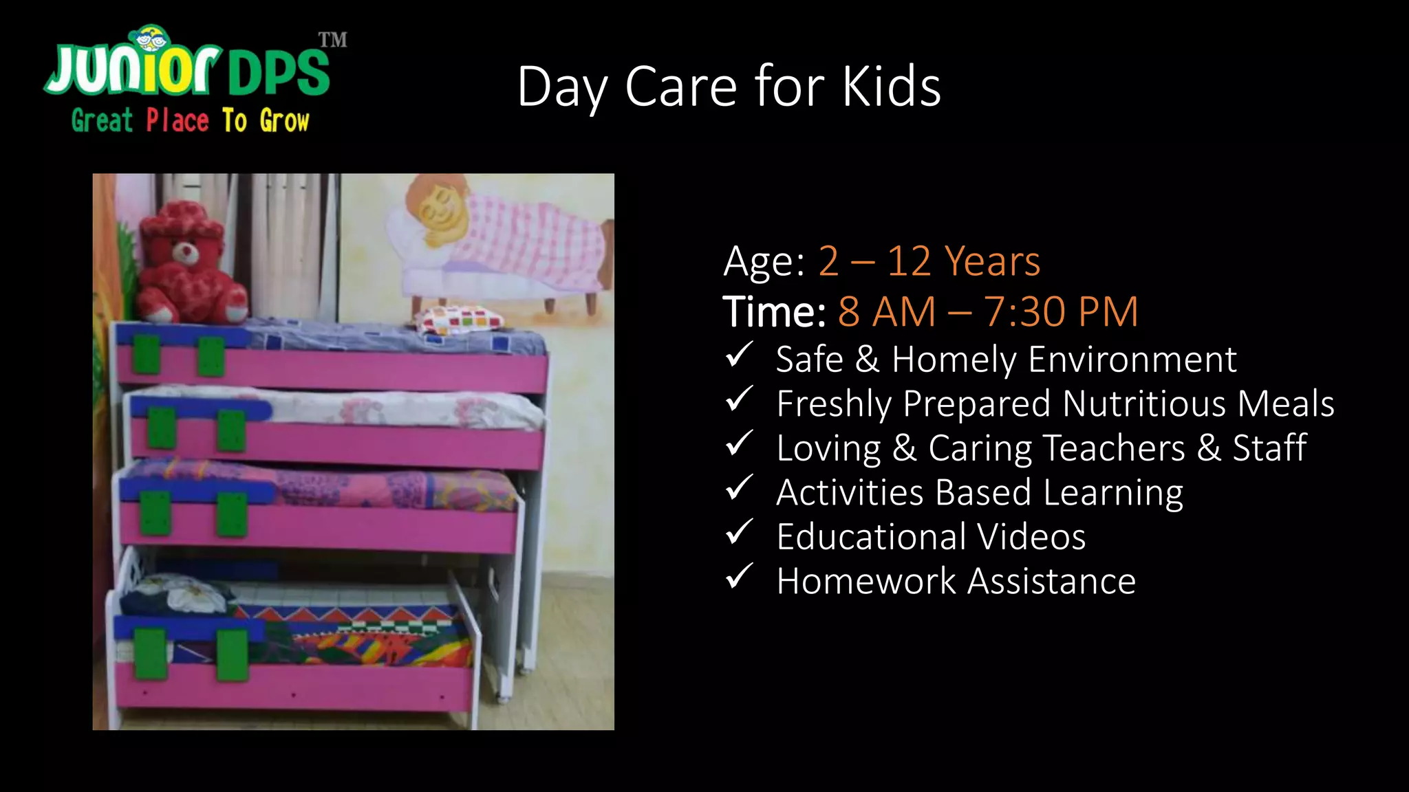 Junior DPS - Daycare & Play School in Indirapuram | PPTX