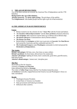 Junior Certificate History Second Year Notes | PDF
