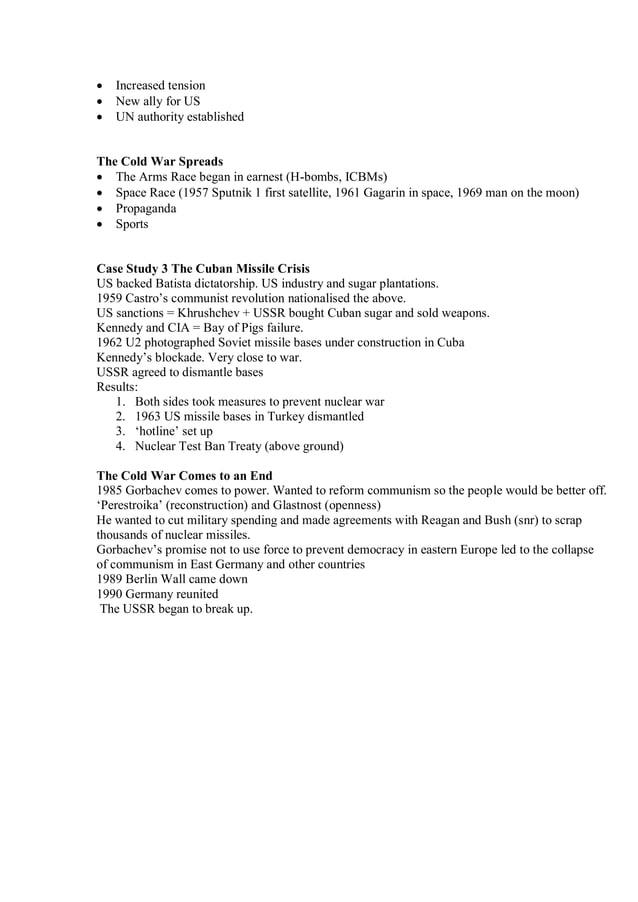 Third Year Junior Cert History Notes | PDF | Death, Injury, or Military ...