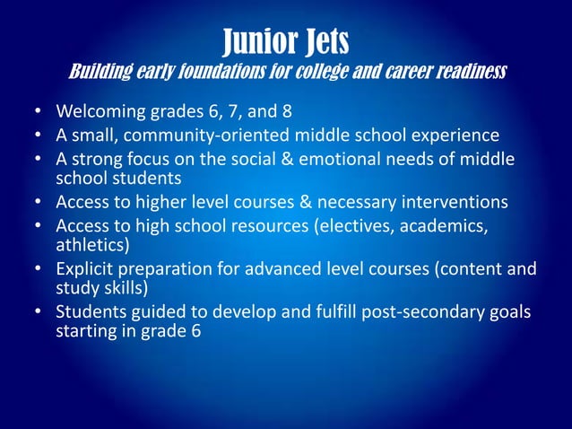 Junior Jets Information | PPT