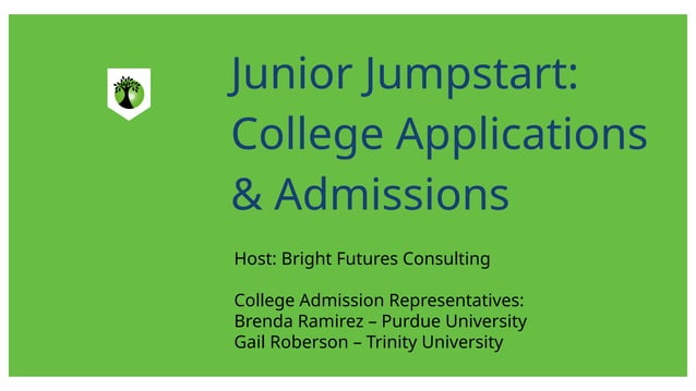 Junior Jumpstart 2020.pptx How to Prep for College | PPTX