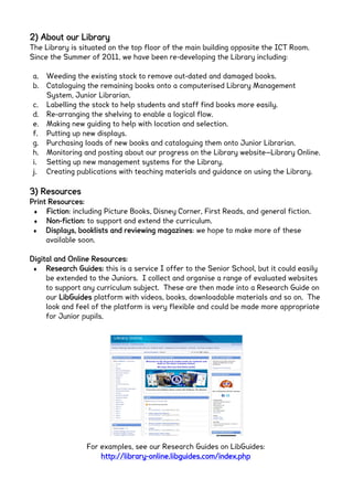 Junior Library Staff Guide | PDF