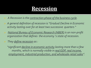 INFLATION AND RECESSION | PPTX