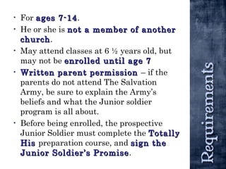 Junior Soldiers 101 | PPT