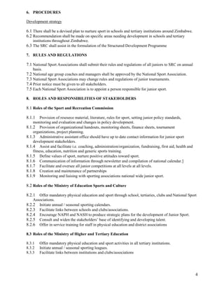 Junior sports policy | PDF