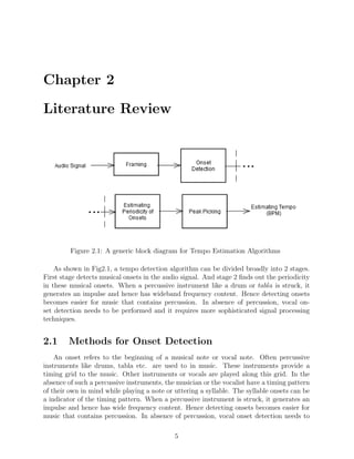 Junior thesis: Automatic tempo identification from audio signal of ...
