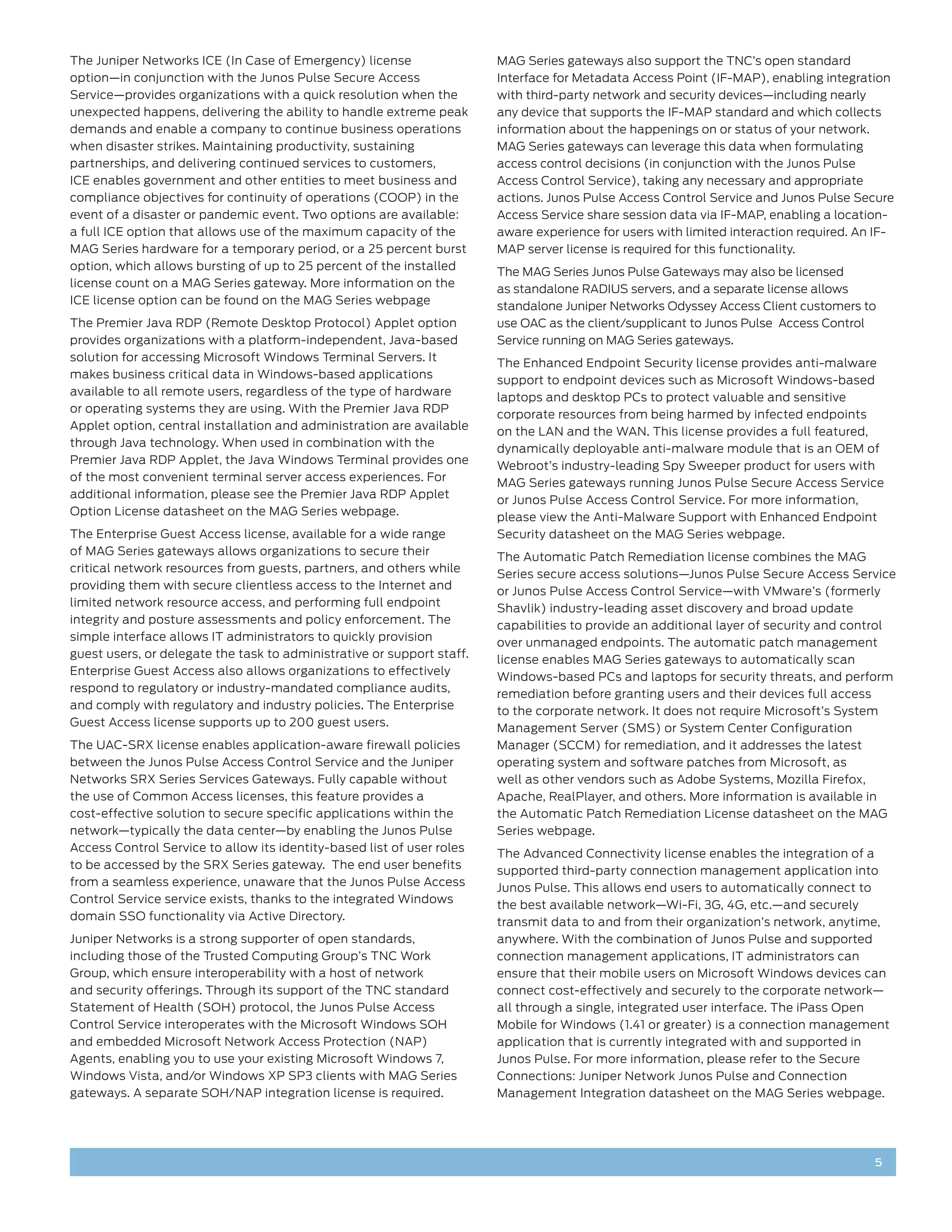 Juniper MAG Series | PDF | Operating Systems | Computer Software and Applications