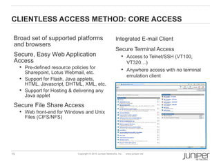 Juniper sa-sslvpn | PPT