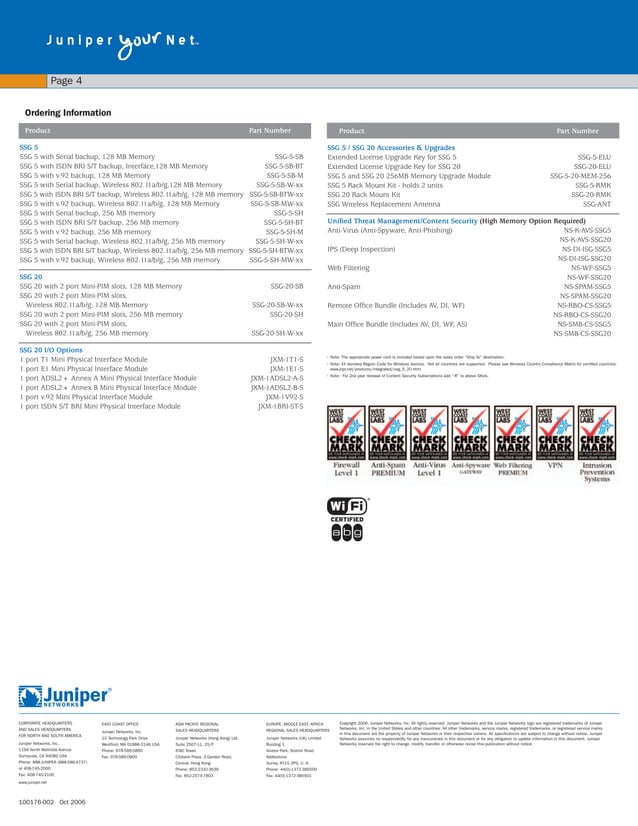 Juniper ssg5-ssg20-datasheet | PDF | Information and Network Security ...