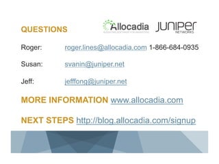 Juniper and Allocadia How To Webinar Slides | PPT