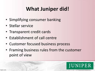 Juniper bank | PPT
