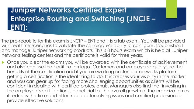 Juniper certifications
