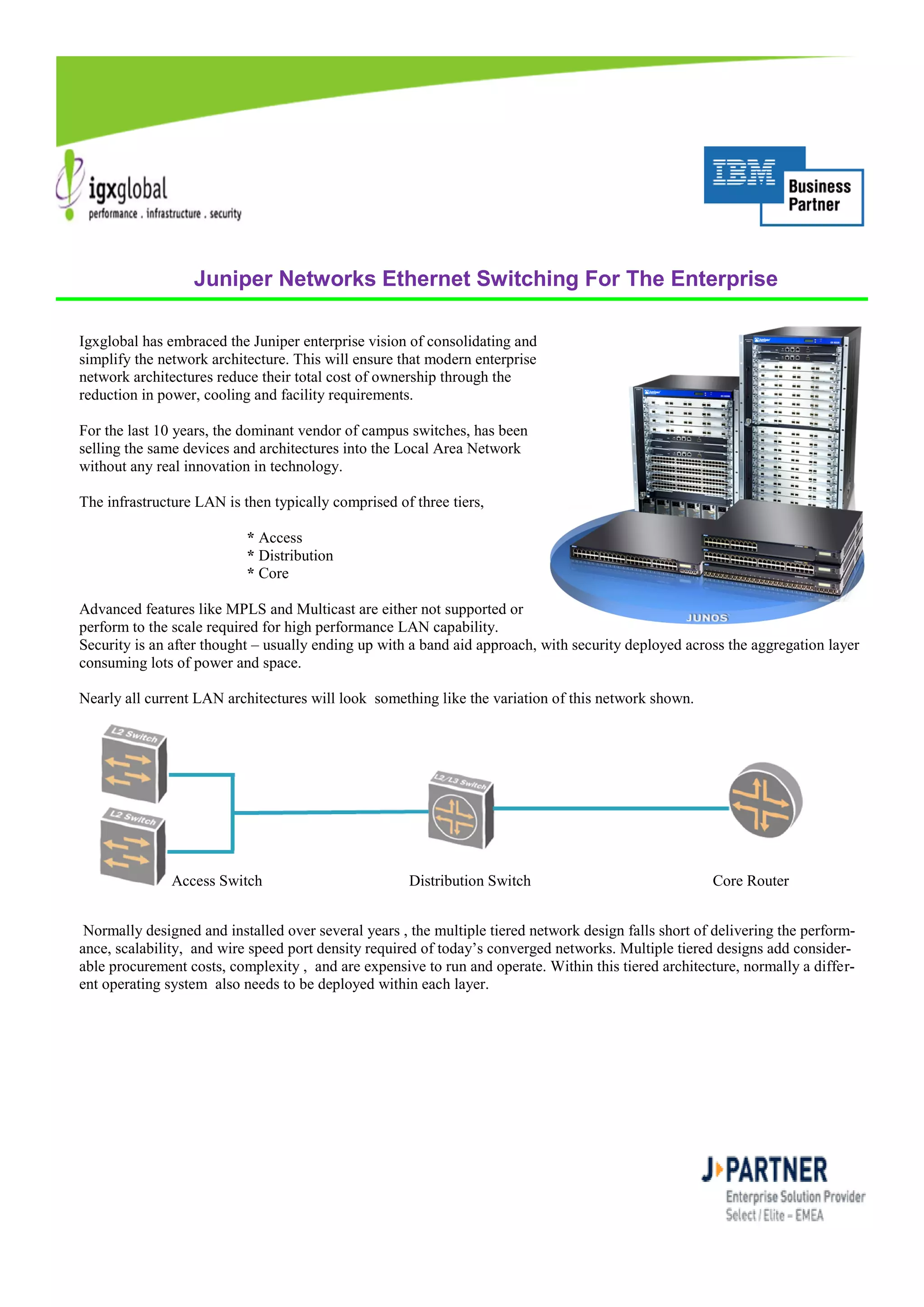 Juniper Switch Overview | PDF