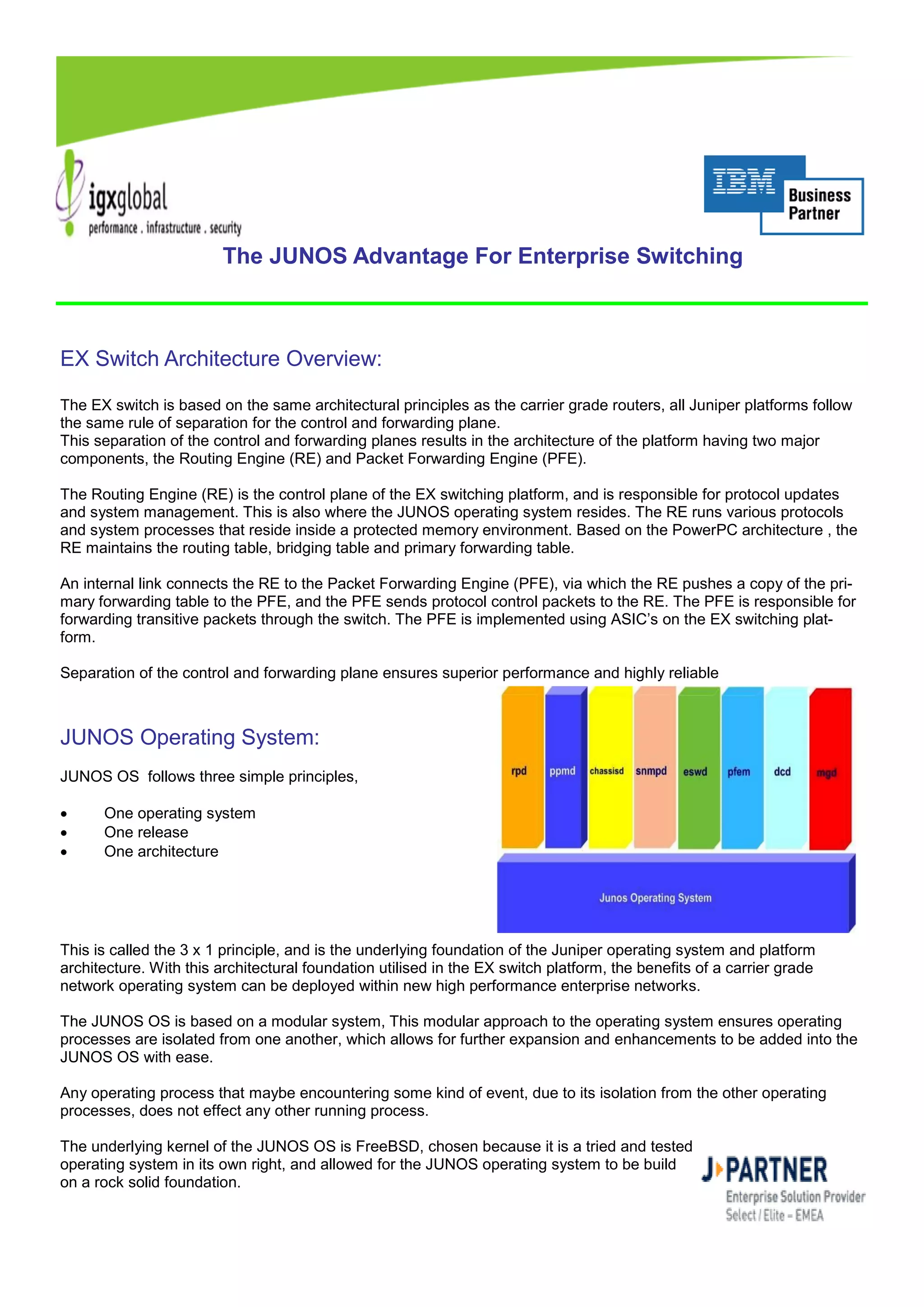Juniper Switch Overview | PDF