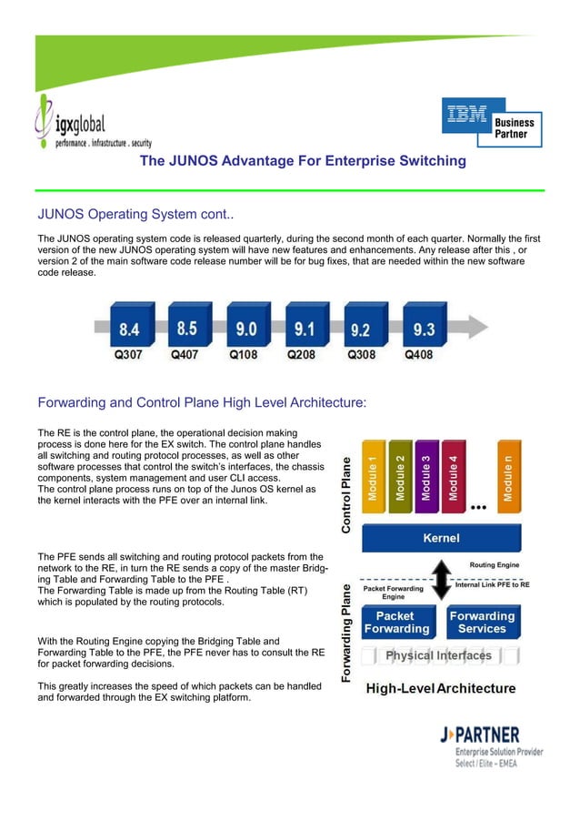 Juniper Switch Overview | PDF | Operating Systems | Computer Software and Applications