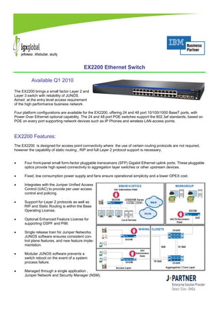 Juniper Switch Overview | PDF