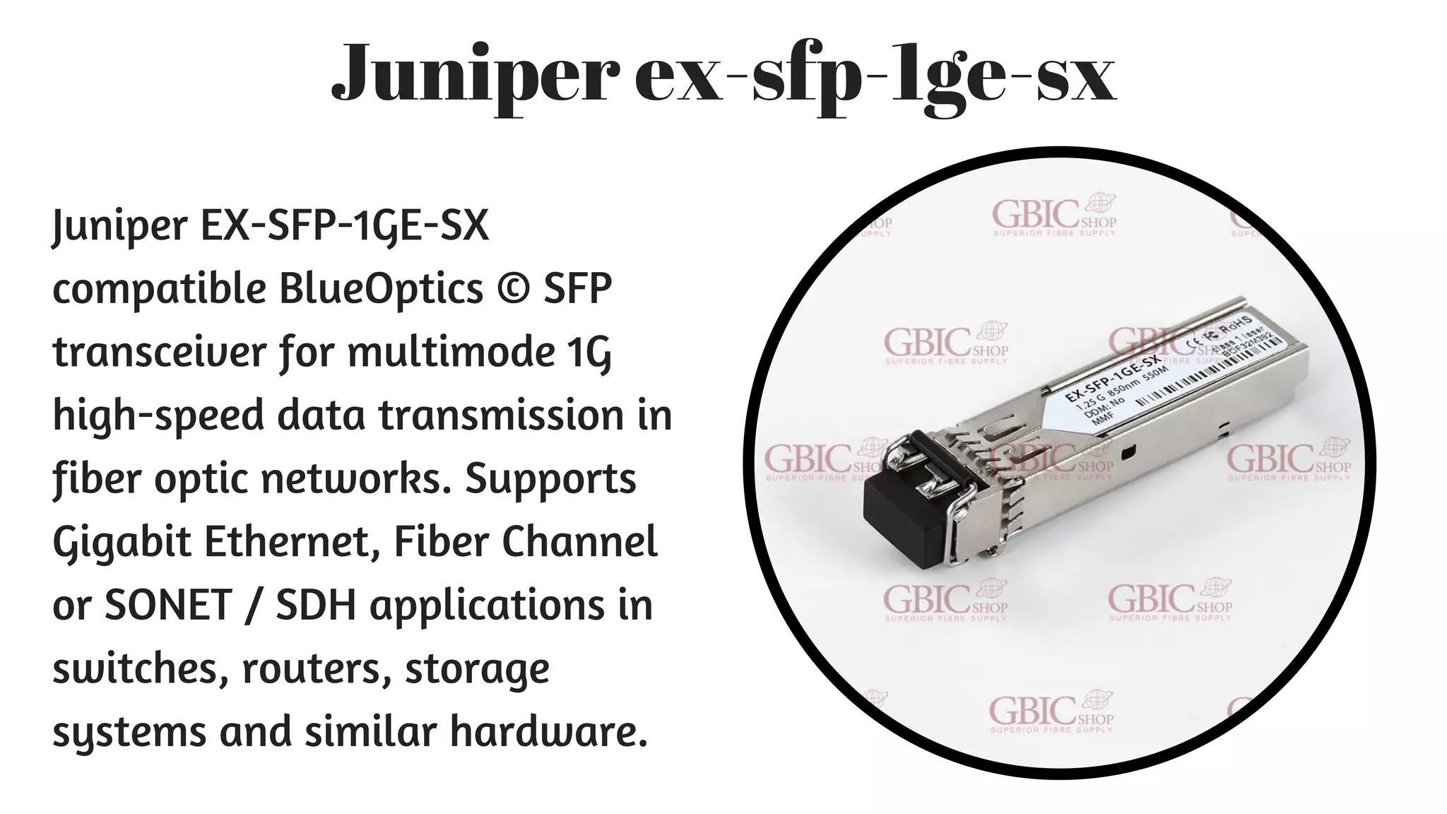 Juniper EX-SFP-1GE-SX | PDF | Technology & Computing