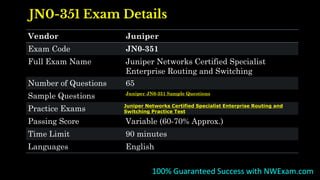 Juniper JN0-351 JNCIS-ENT Questions | Ace Your Cert Now | PPT