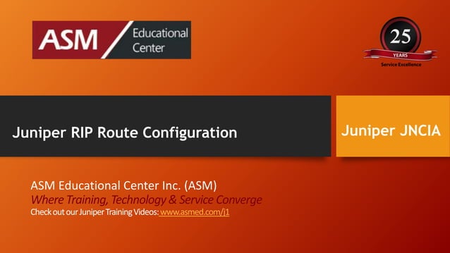 Juniper JNCIA – Juniper RIP Route Configuration | PPT