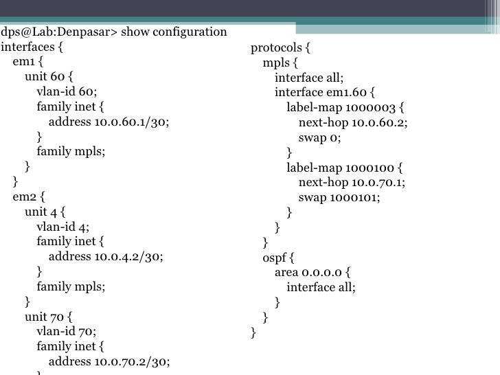 Juniper Mpls Best Practice Part 1 