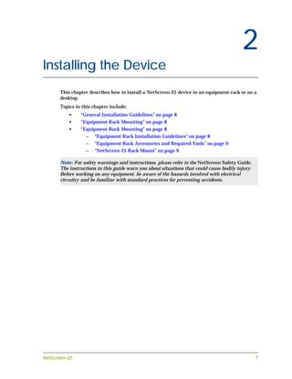 Juniper netscreen 25 | PDF