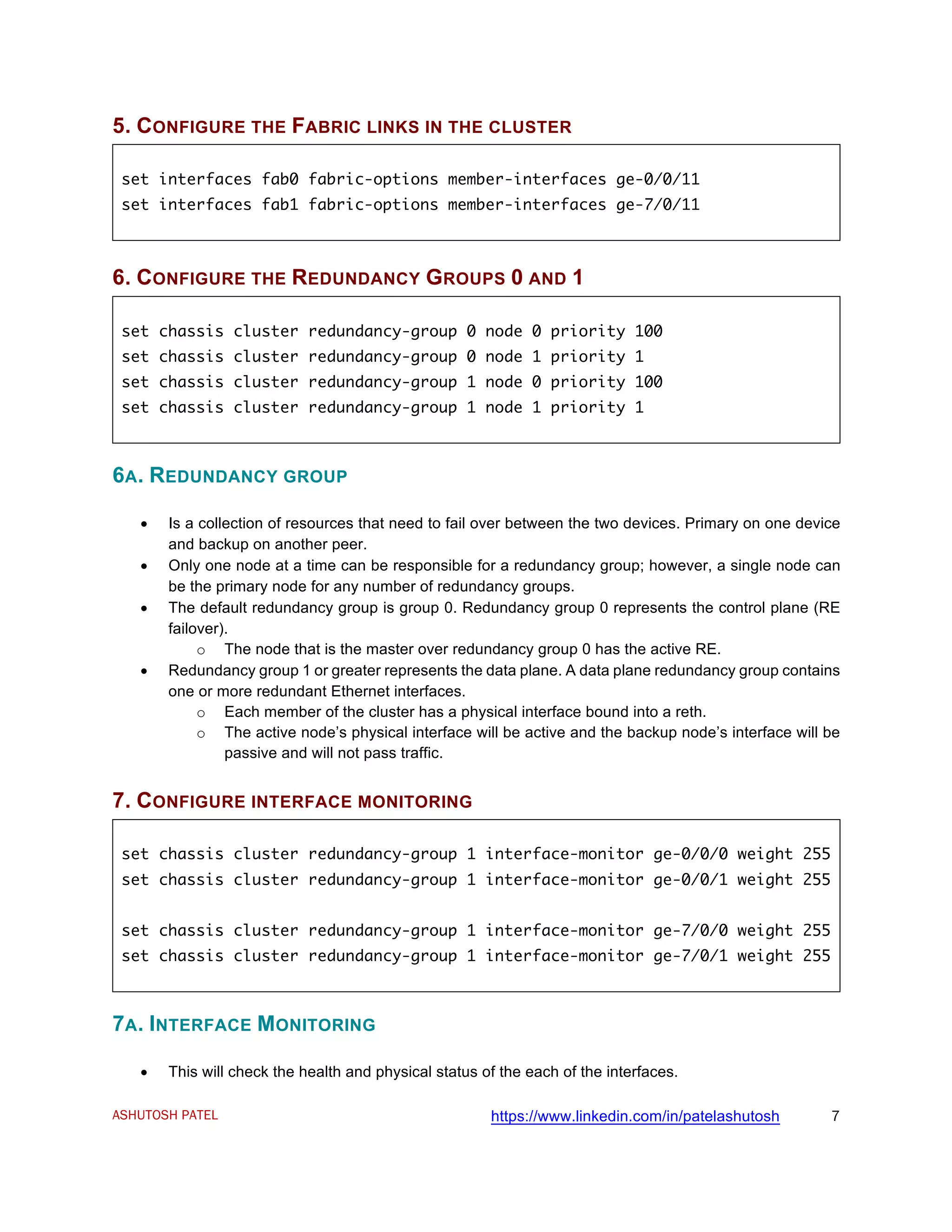 Juniper Chassis Cluster Configuration with SRX-1500s | PDF