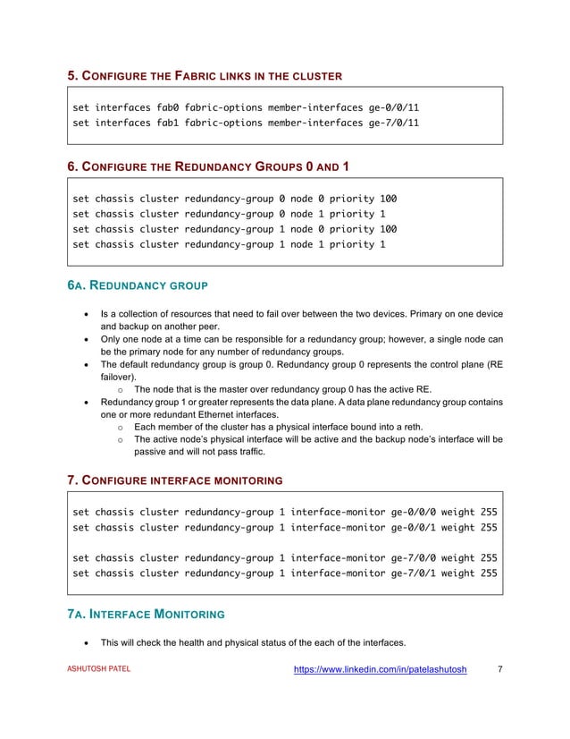 Juniper Chassis Cluster Configuration with SRX-1500s | PDF