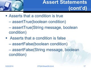 Introduction To J unit | PPT