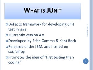 Junit | PPT