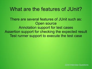 Junit Interview Questions-ppt | PPT