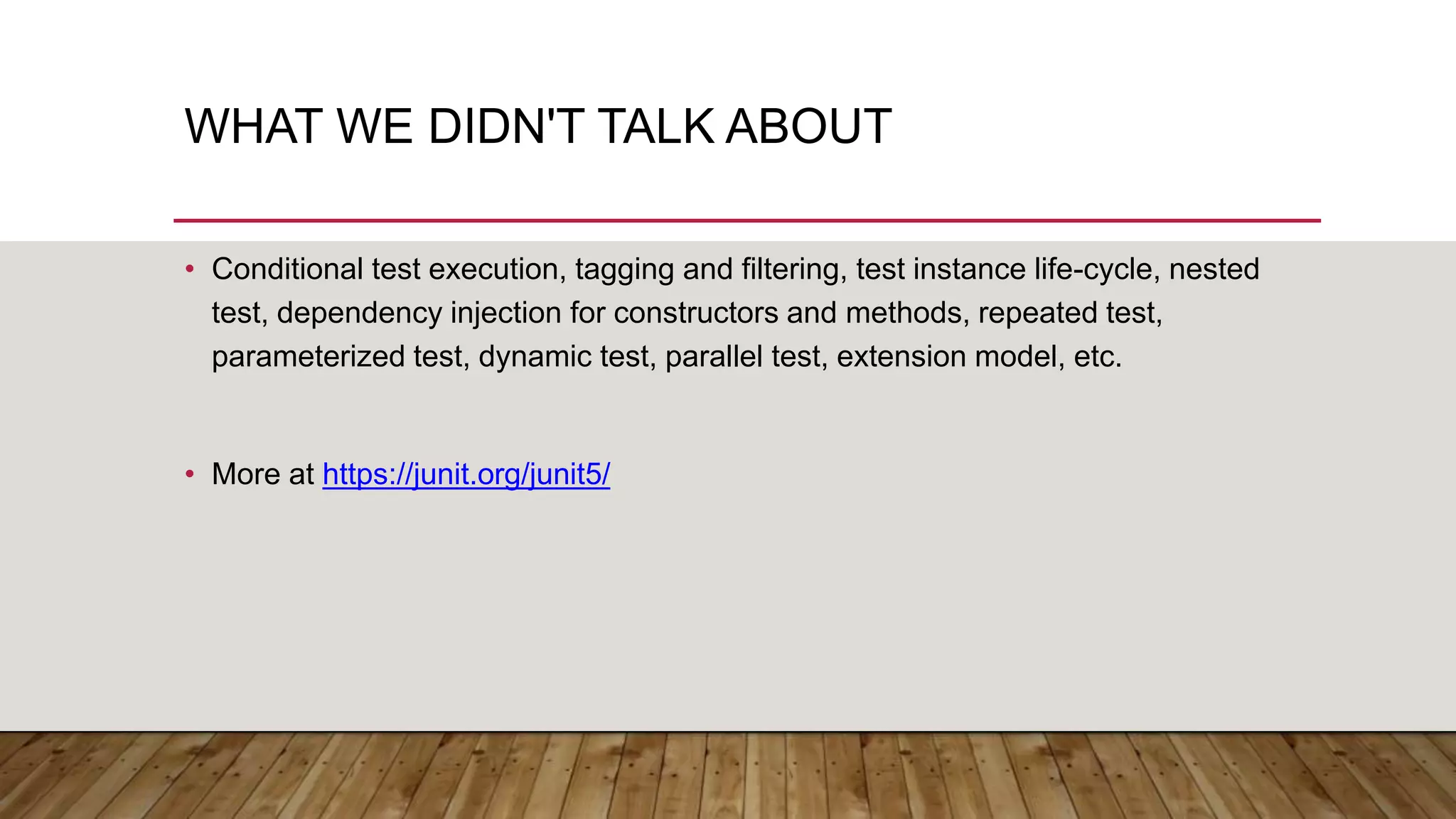 JUnit - The Basics | PPT