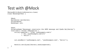 JUnit and Mockito tips | PDF | Email | Internet