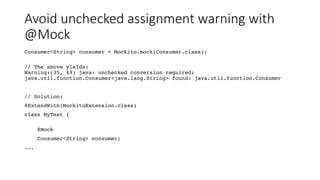 JUnit and Mockito tips | PDF | Email | Internet