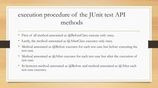 Junit mockito and PowerMock in Java | PPTX