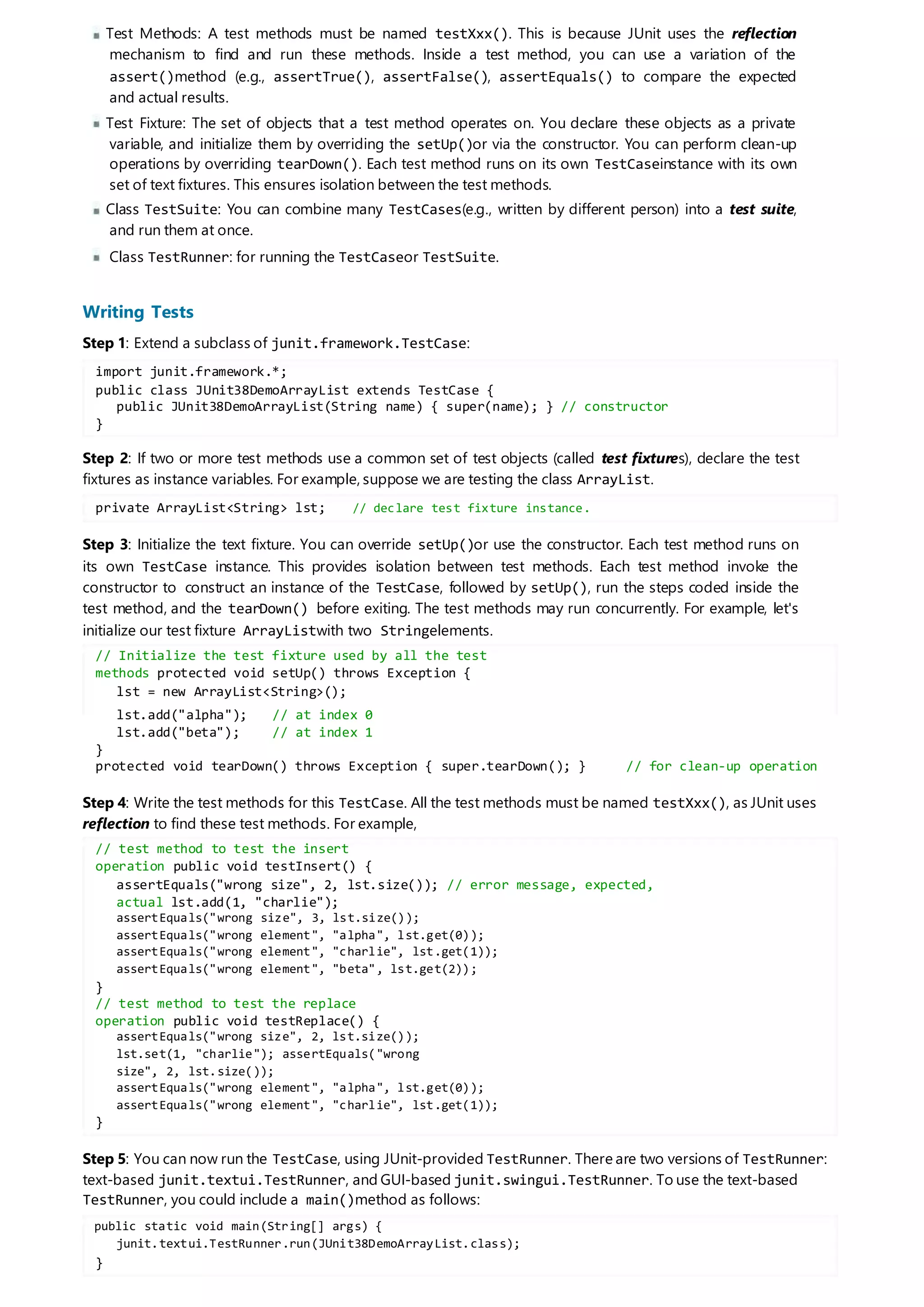 Junit With Eclipse | DOCX
