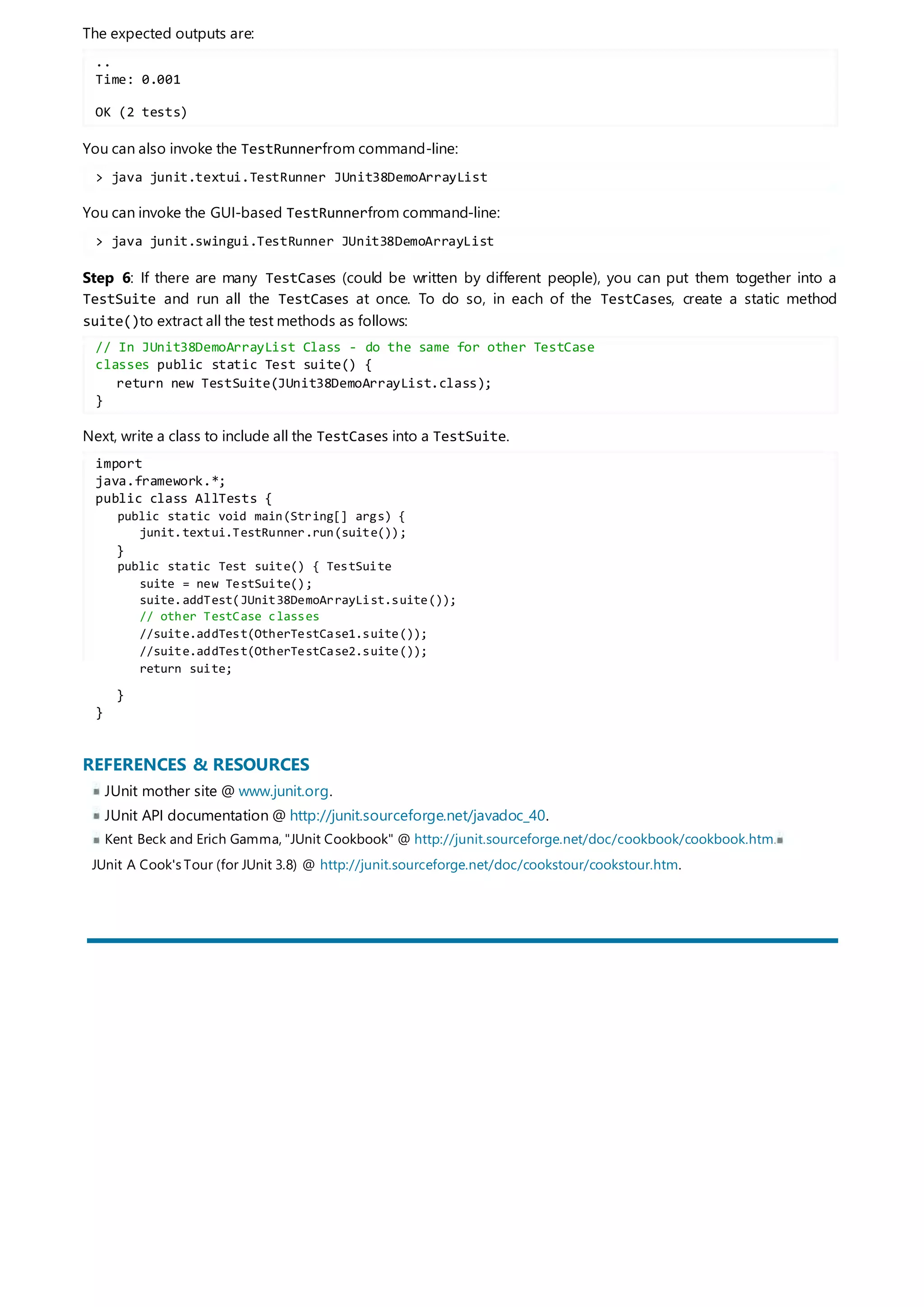 Junit With Eclipse | DOCX