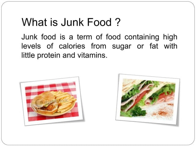 Junk and fast food presentation | PPTX