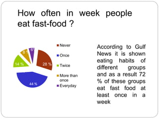 Junk and fast food presentation | PPTX