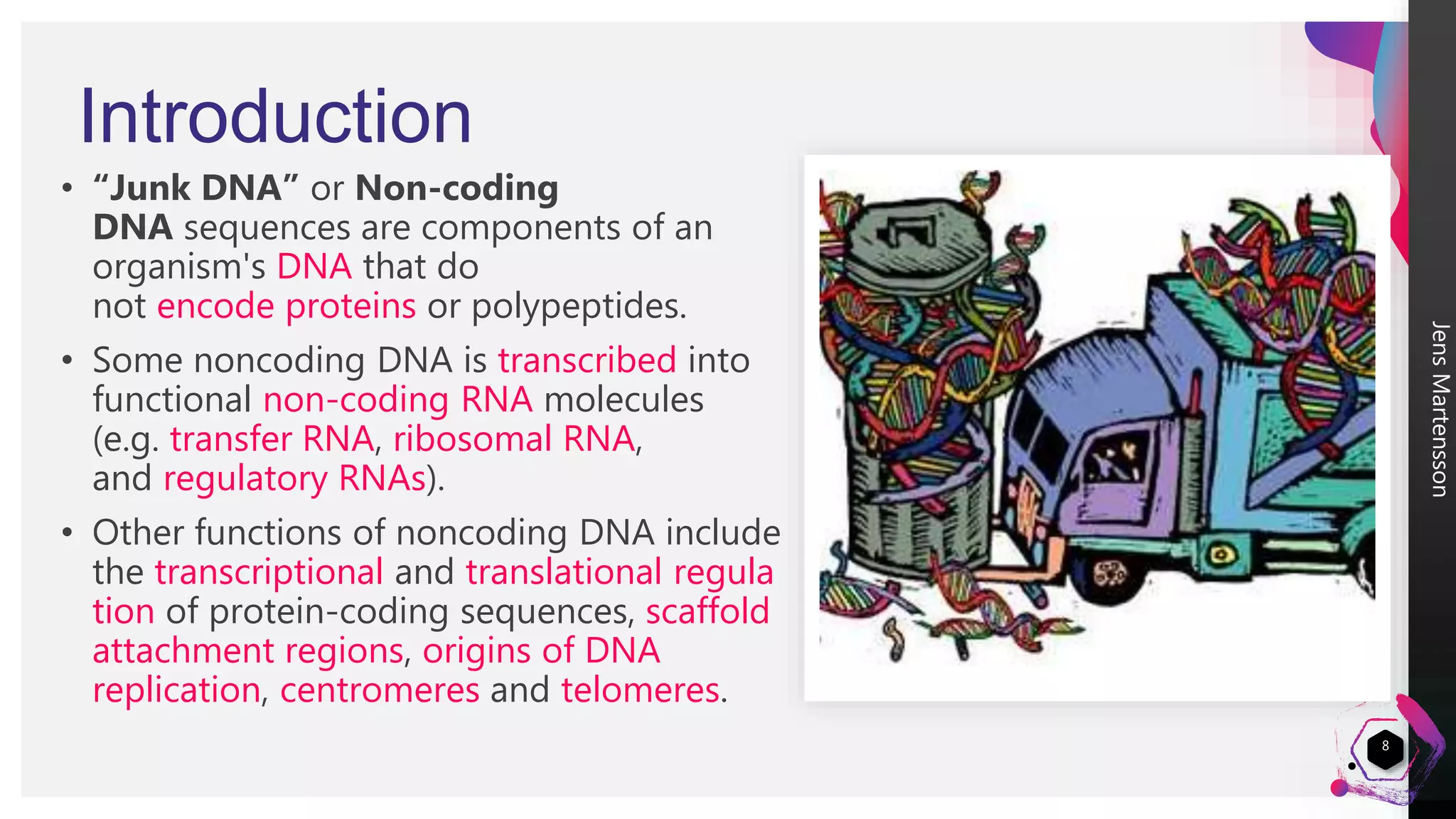 Junk DNA/ Non-coding DNA and its Importance (Regulatory RNAs, RNA ...