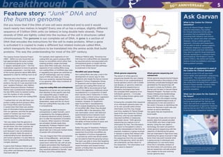 Junk DNA And The Human Genome | PPT